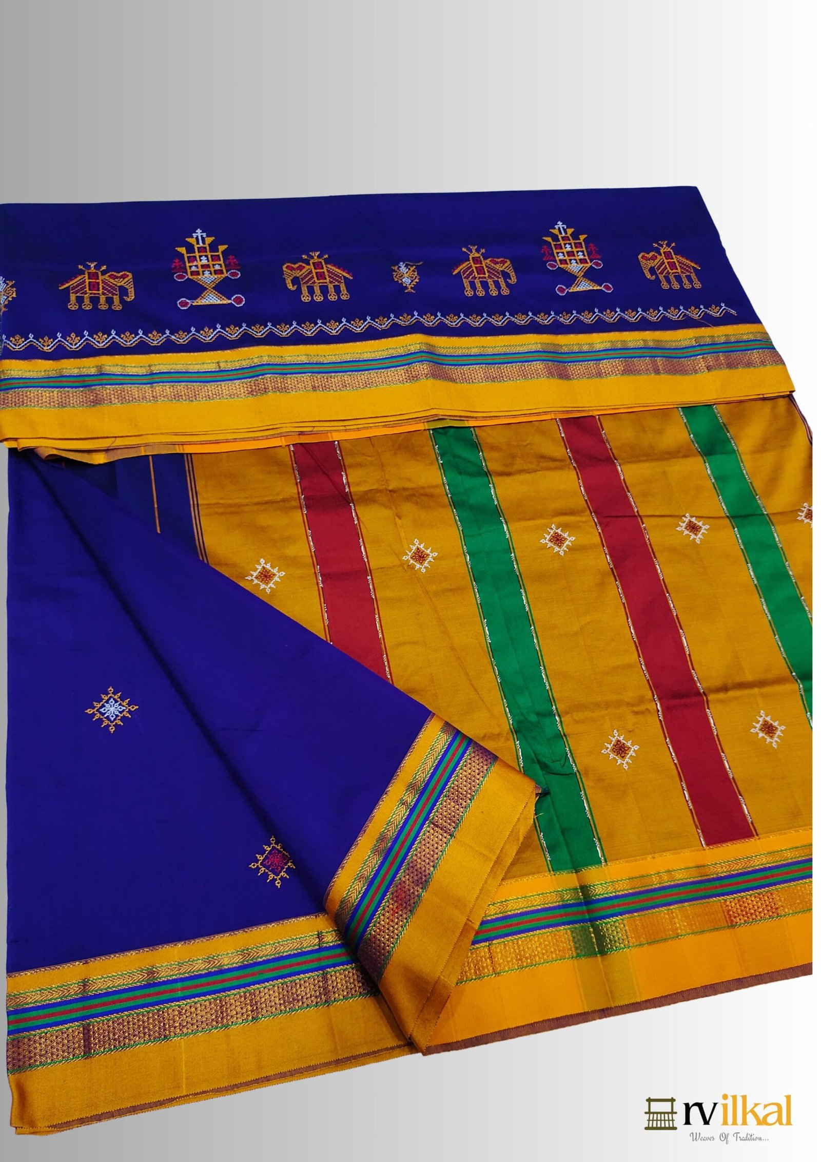 Kasuti Work Ilkal Sarees Archives - RV Ilkal Sarees